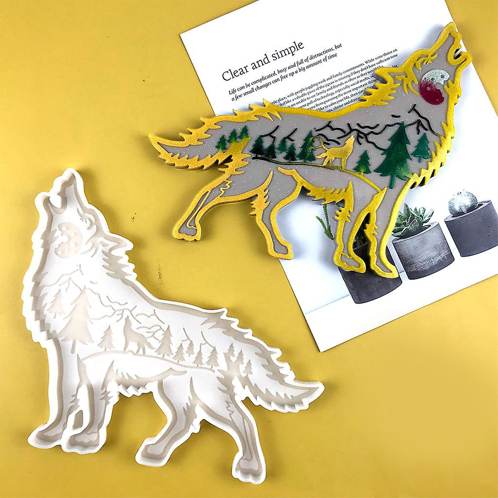 Creative Wolf Hanging Epoxy Mould With Cultural Significance Of The ...