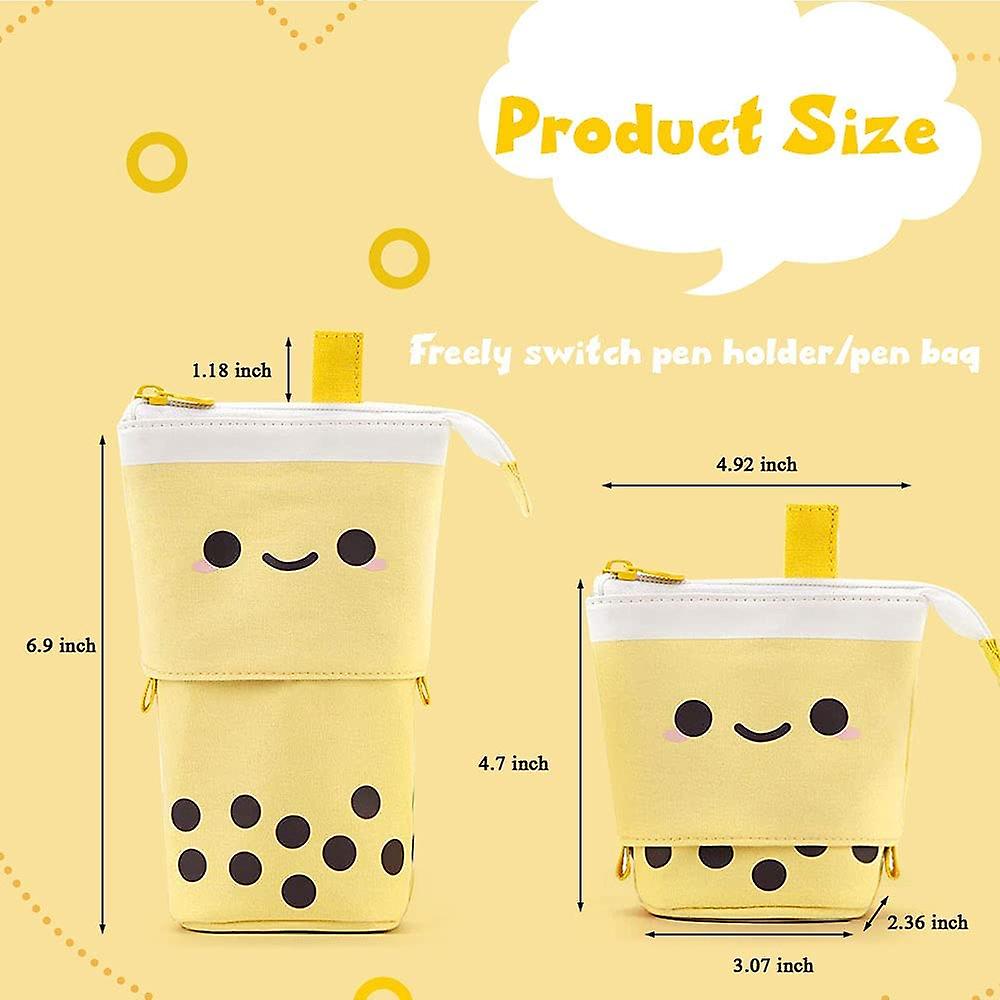 Boba Nette stehende Federmäppchen für Kinder, Pop Up Pencil Box Make-up ...