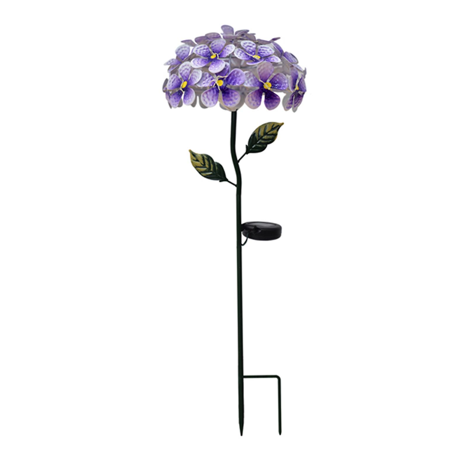 New Solar Powered Led Light Hydrangea Flower Lamp For Outdoor Yard ...