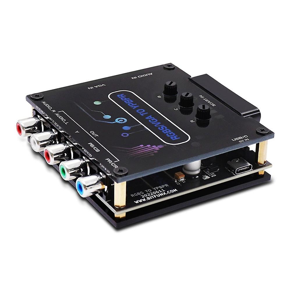 Rgbs (scart) or vga to ypbpr signal video transcoder converter rgbs to ...