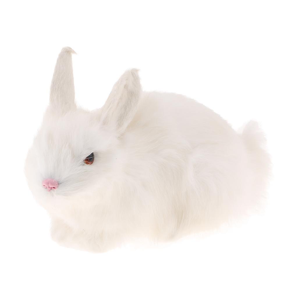 14x21cm Rabbit Statue Home Garden Ornament Prop Model Figure | Fruugo UK