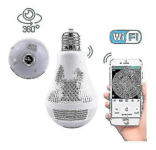 Light Bulb Camera Wireless 360 Degree Panoramic Ip Camera-2mp Led Light ...