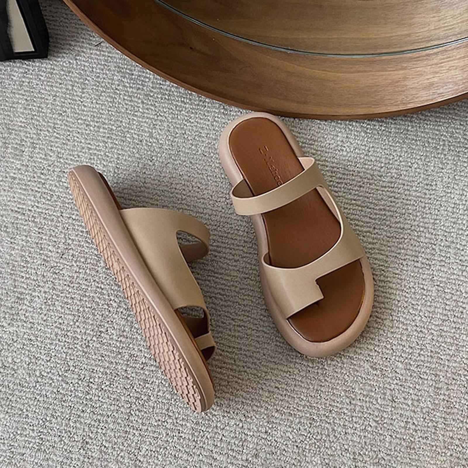 Women's Outdoor Beach Slipper Casual Open Toe Simple Summer Sandals For ...