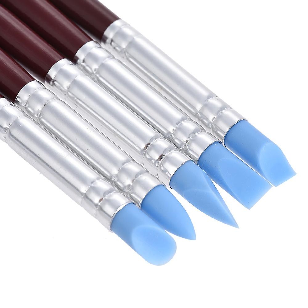 5pcs Rubber Tip Paint Brushes Clay Tools for Sculpture Pottery Color ...