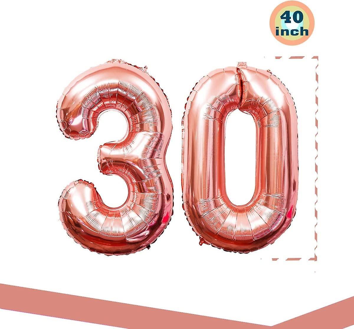 30 Years Anniversary Decoration, Party Balloons 30 Years Number ...