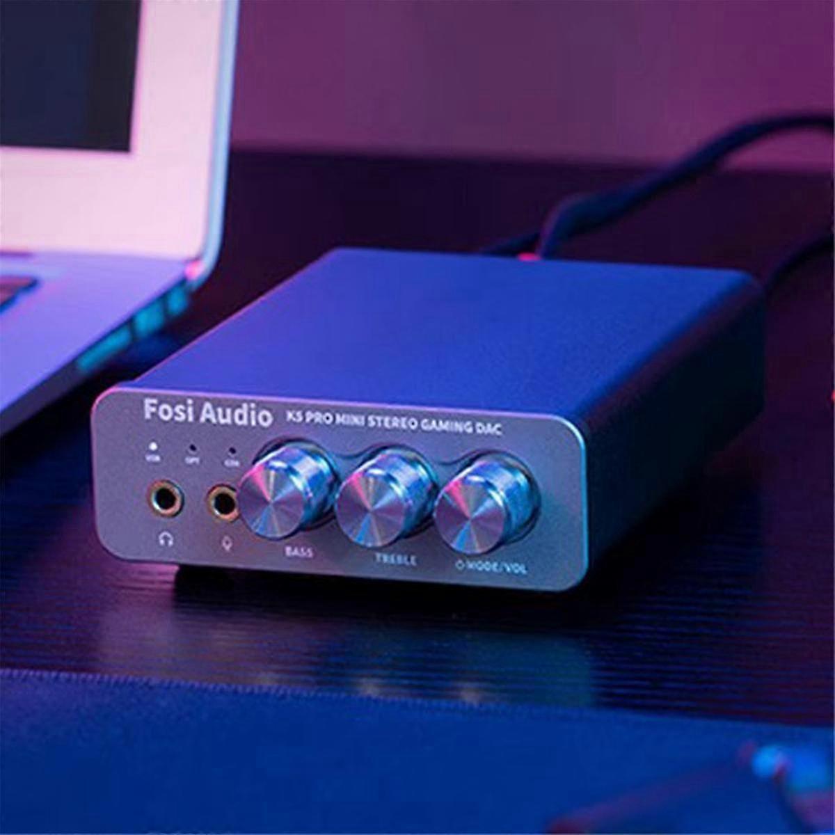 K5 PRO USB Gaming DAC with Microphone Headphone Amplifier Mini Audio ...