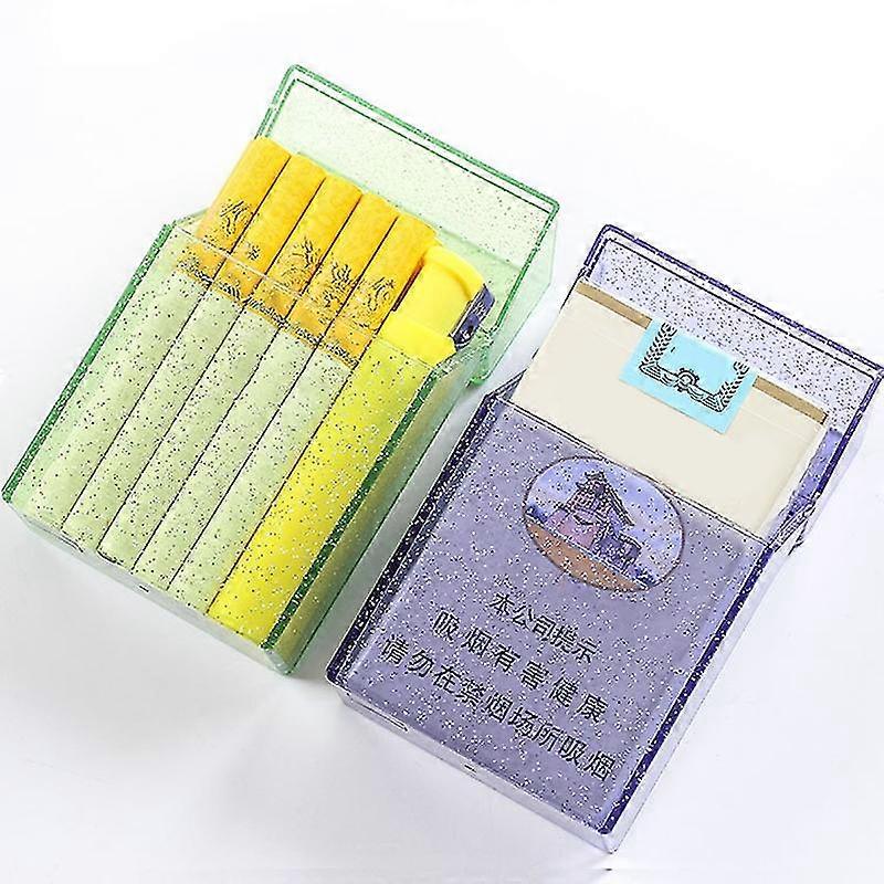 Cigarette Case Shining Clear Appearance Plastic Portable Cigarettes Box ...