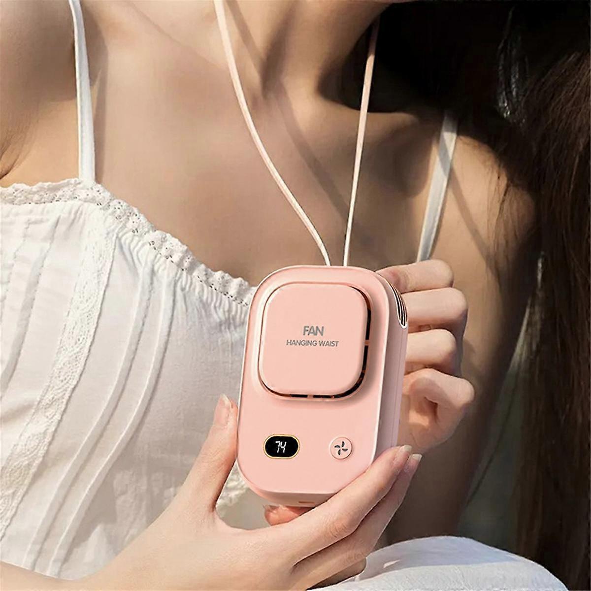 Portable Waist Clip Fan Wearable Belt Fan 2000mAh Battery Powered ...