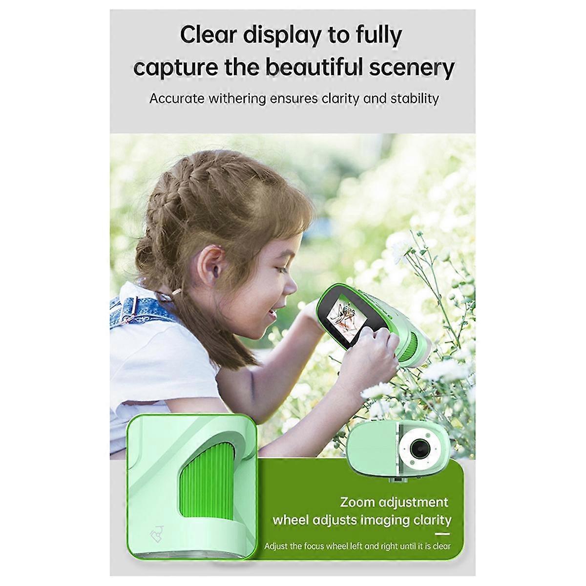 XV70 Children'S Pocket Microscope 800x 2-Inch Screen Usb Electronic ...