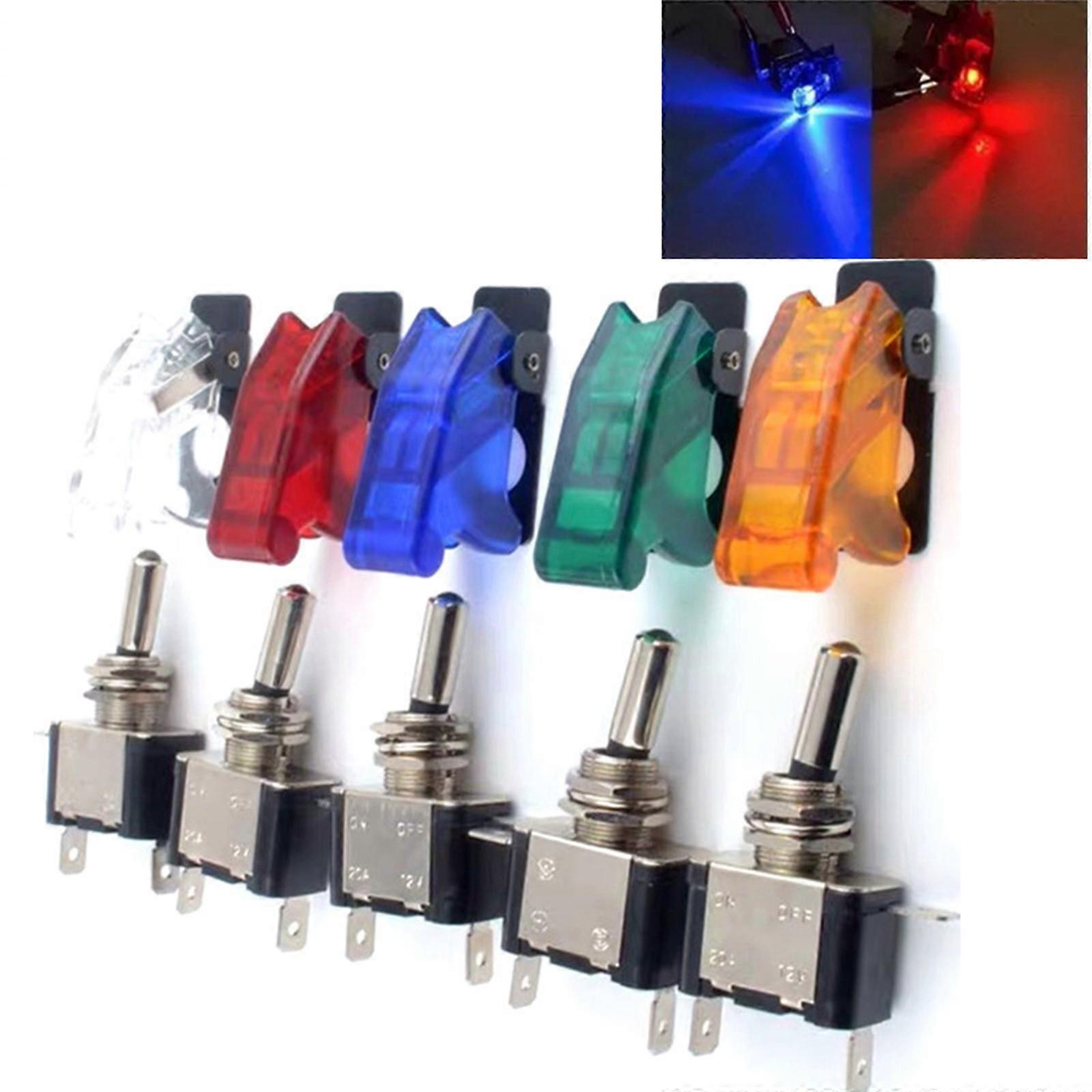 Rocker Car Marine Boat On/Off Toggle Switch Panel with Aircraft Flip ...