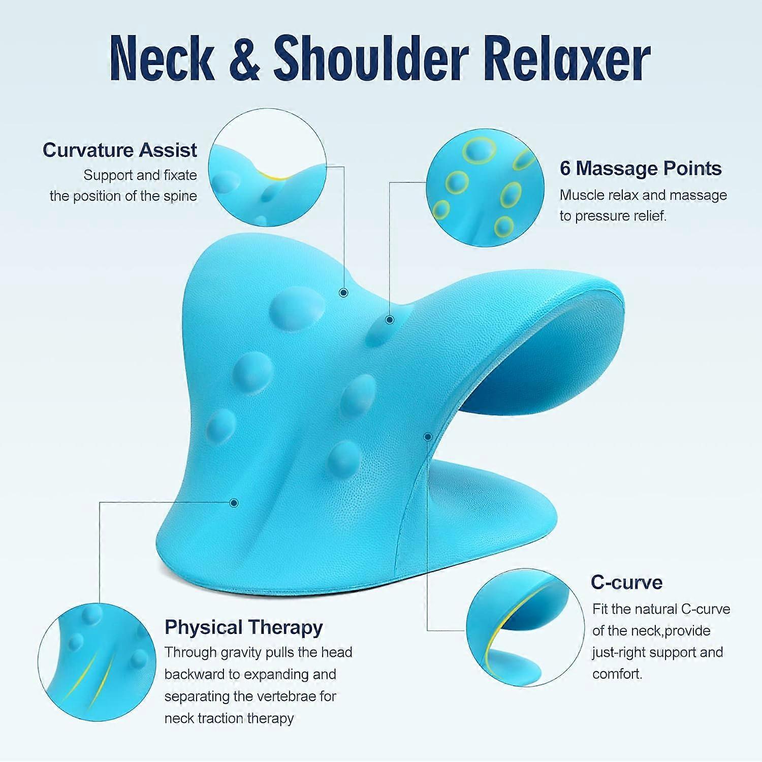 Neck and Shoulder Relaxer, Cervical Traction Device for TMJ Pain Relief ...