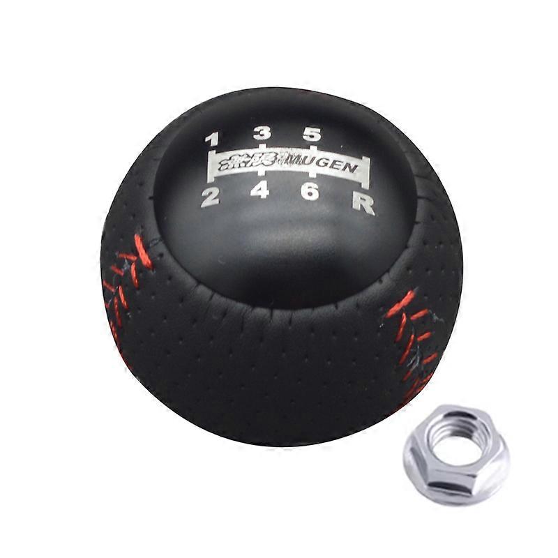 Aluminum+Leather 5/6 Speed Ball Shape Shift Gear Knob M10*1.5 For Honda ...