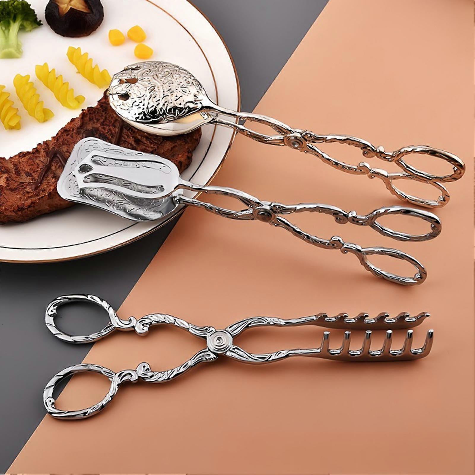 Bread Tongs Cake Clamp Arabic Vintage Style Buffet Clamps Barbecue ...