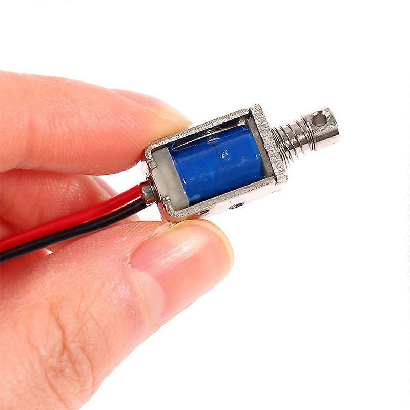 DC 3V 5V 6V 9V 12V Mini Tiny Push-Pull Square Solenoid Through Type ...