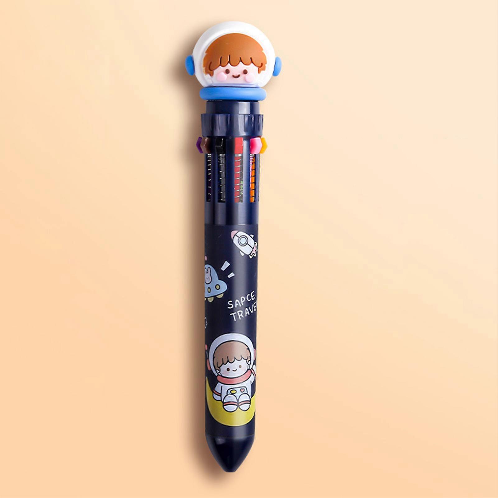 Cartoon 10 Colors Ballpoint Pen 0.5mm Colorful Ink Gel Pens for ...