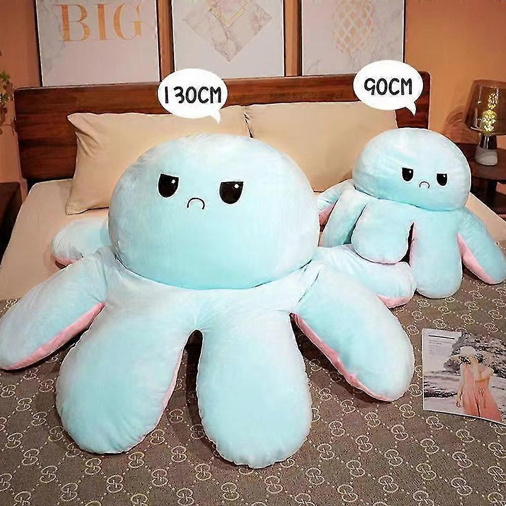 Reversible Octopus Stuffed Animal, Large Plush Octopus Cushion Pillow ...