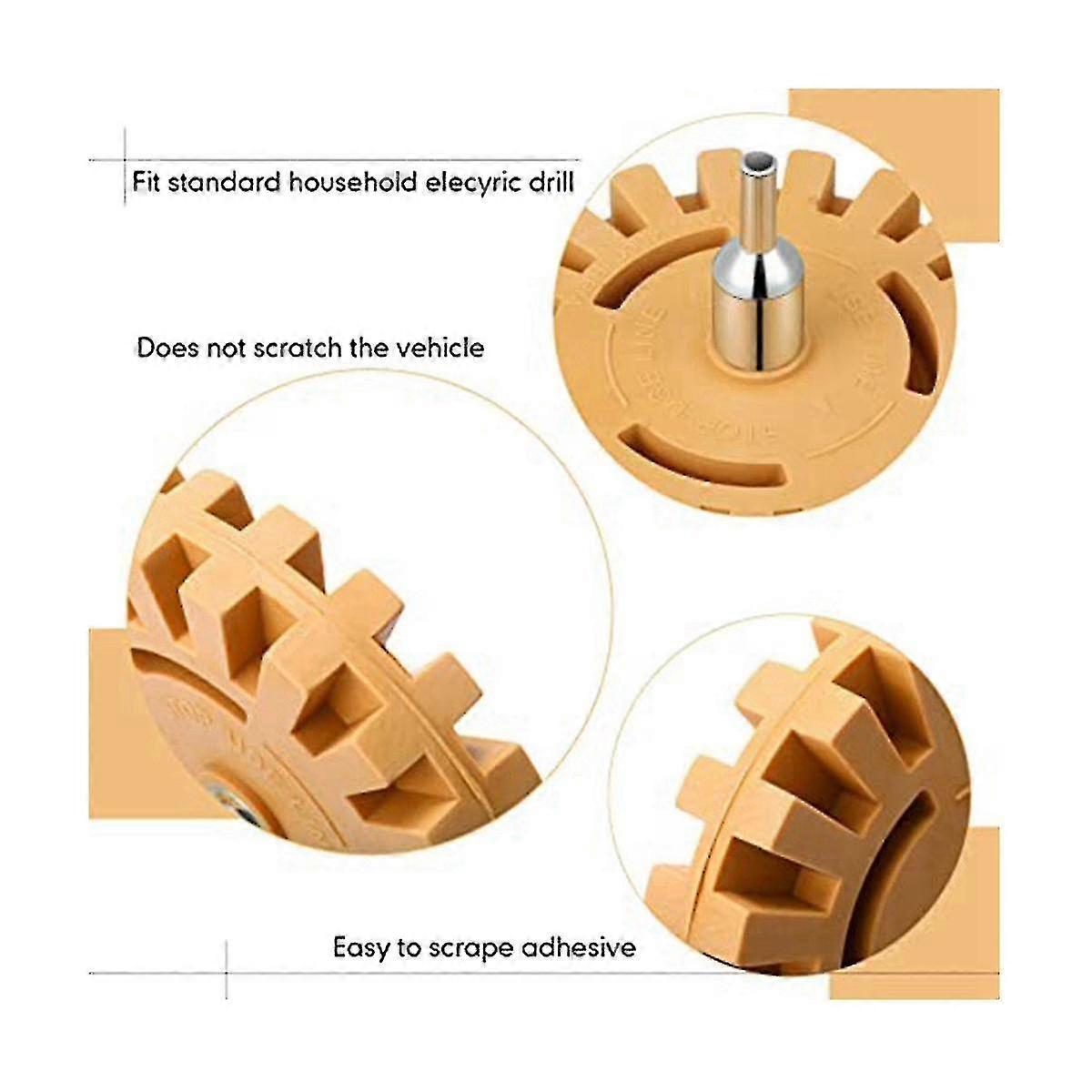8 Pack Wheel Car Decal And Sticker Remover 4 Inch Adhesive Removal Tool ...