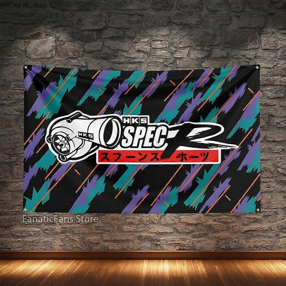 HKS Car Flag Polyester Digital Printing Cars Flagge Banner For ...