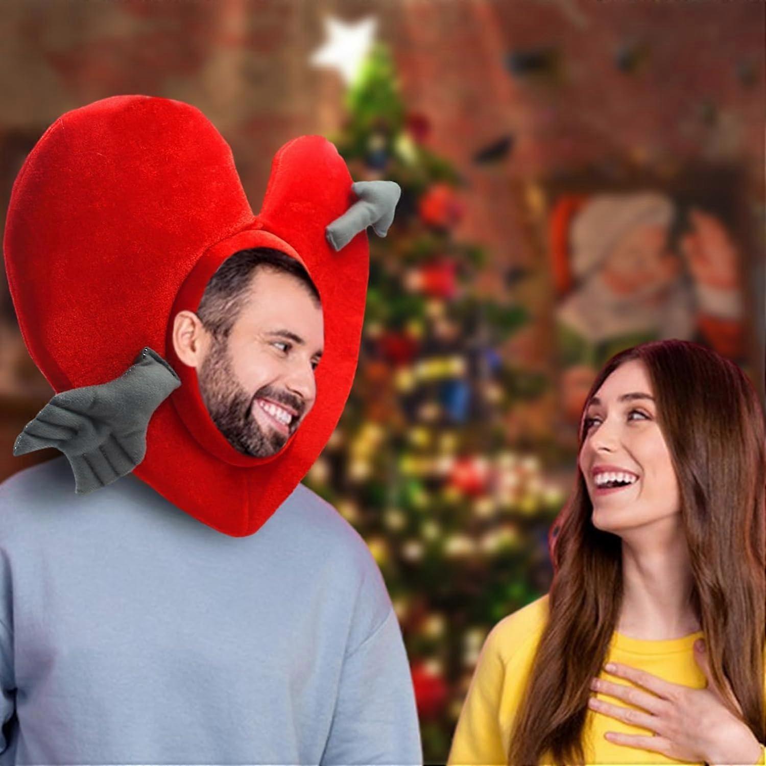 Heart Head Gear, Plush Heart Shape Headgear, Heart Shape Hat Fancy ...