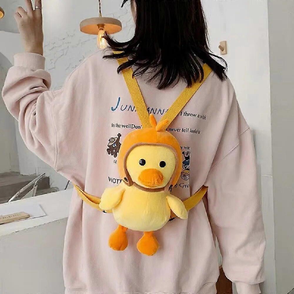 Little Yellow Duck Plush Backpack Stuffed Toy Kawaii Animal Duck Bag ...