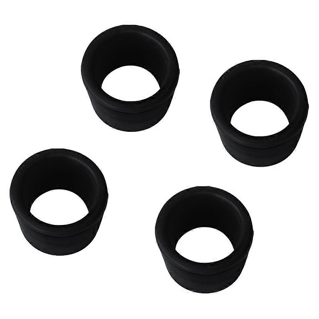 10 Pieces Black Rubber Fishing Rod Holder Pole Rest Rack Insert ...