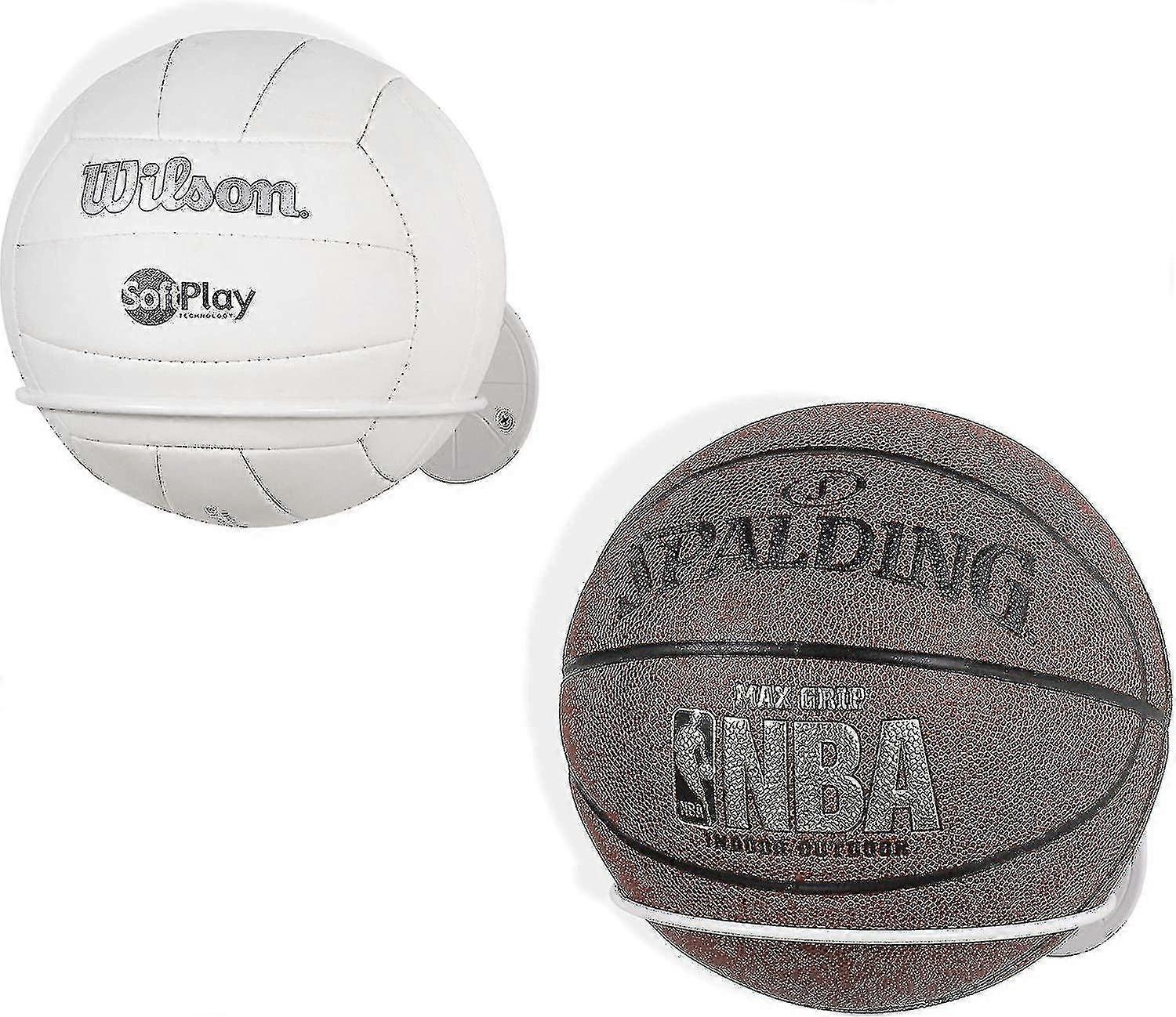 Wall Mounted Ball Storage Sports Ball Rack Display Storage Steel (black ...