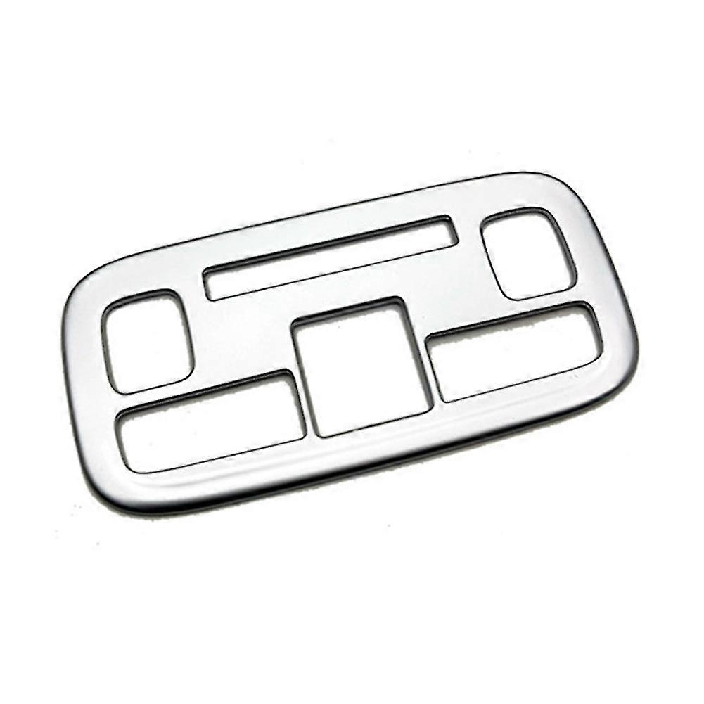 Car Matte Silver Interior Front Reading Light Lamp Cover Trim Sticker ...