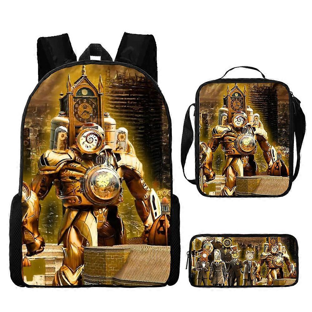 Titan Clock Man Backpack Monitor Man Vs Toilet Man Backpack Cartoon ...