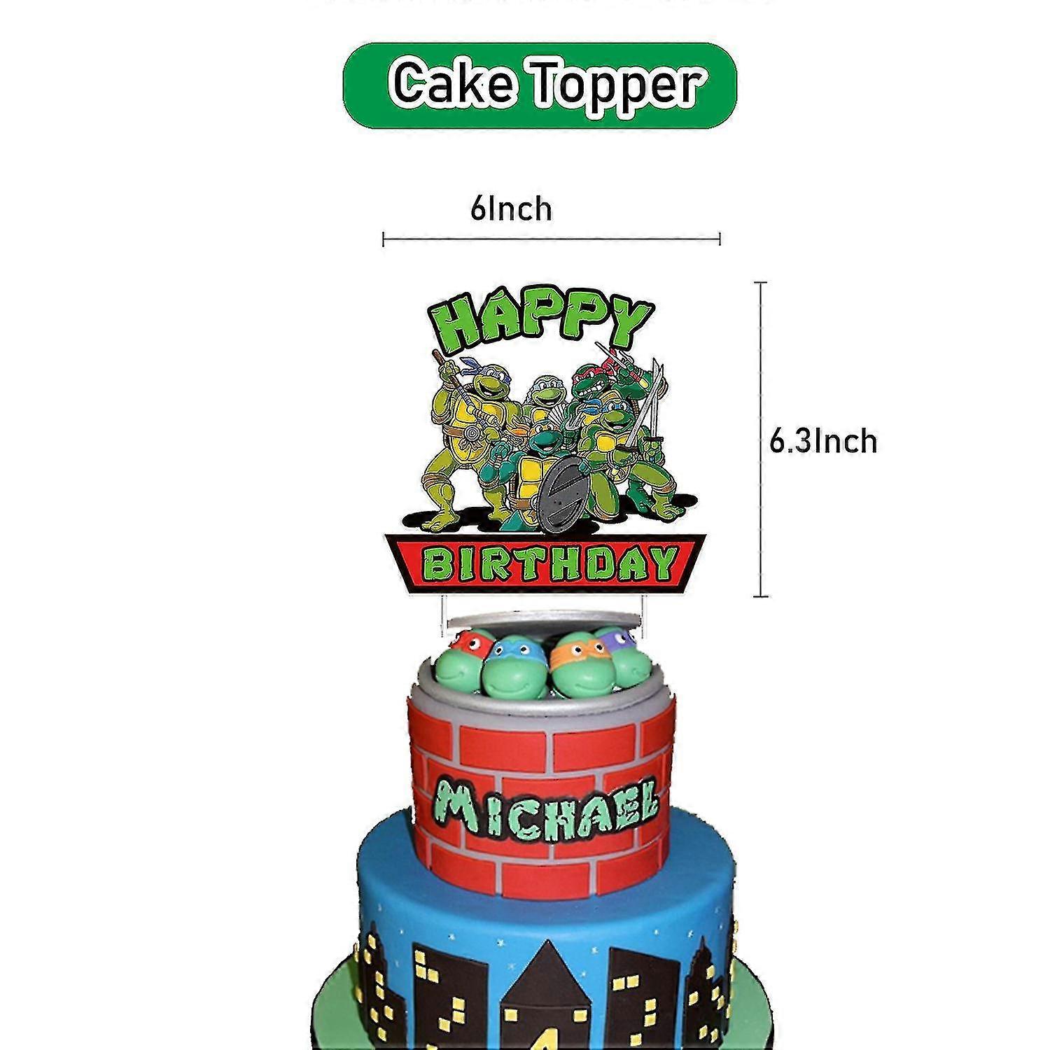 Teenage Mutant Ninja Turtles Themed Birthday Party Decoration Teenage ...