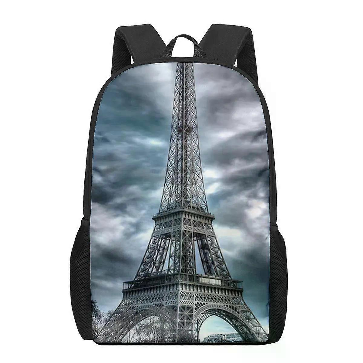 Eiffel Tower Book Bags Back to School Bag Set for Boys Girls Kids ...