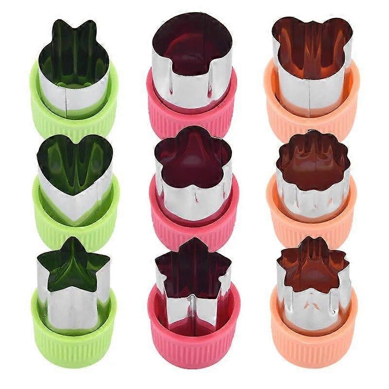 3Pcs/set Fruit Cutters For Children Kids Food Cookie Sandwich Mold ...