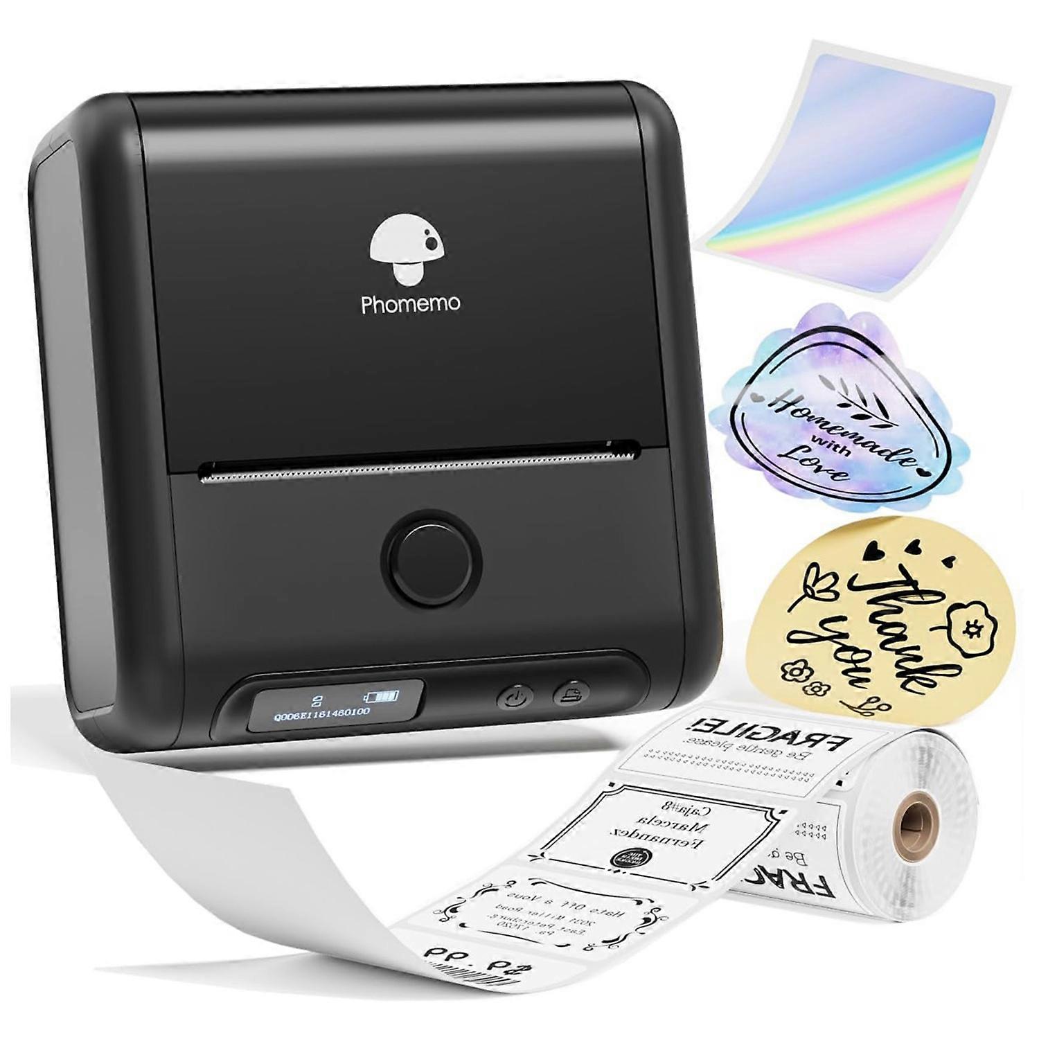 PHOMEMO M200 Mini Thermal Label Maker 203DPI Bluetooth Barcode Labeler ...