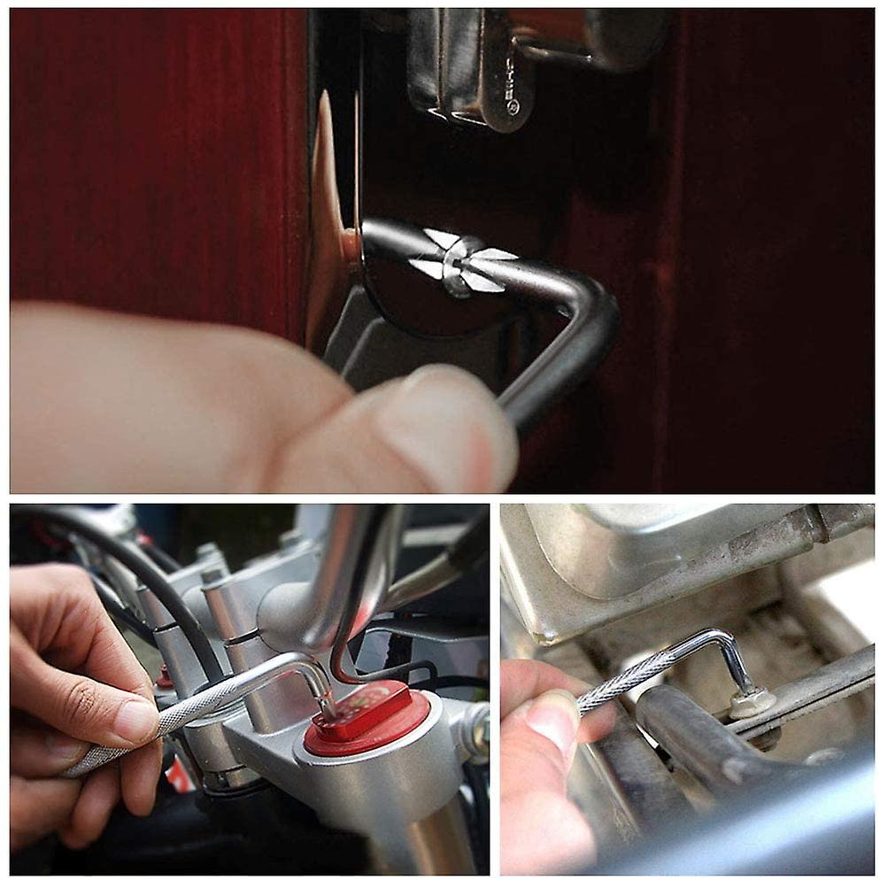 3 Pieces Offset Screwdriver Set with Flat Head Magnetic Screwdriver, Z ...