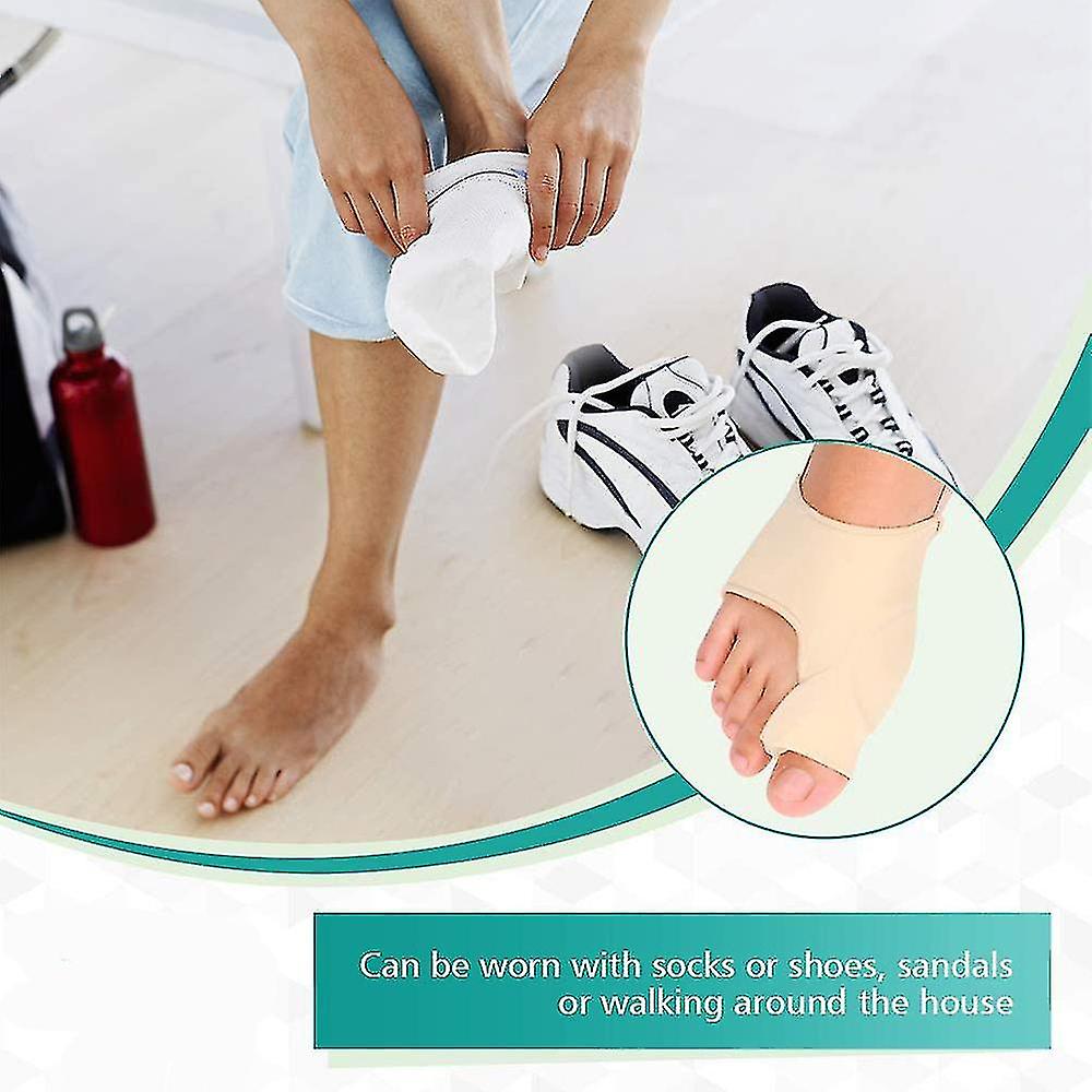 Sunrain Built-in Silicone Toe Valgus Corrector, Hallux Valgus, Big Toe ...