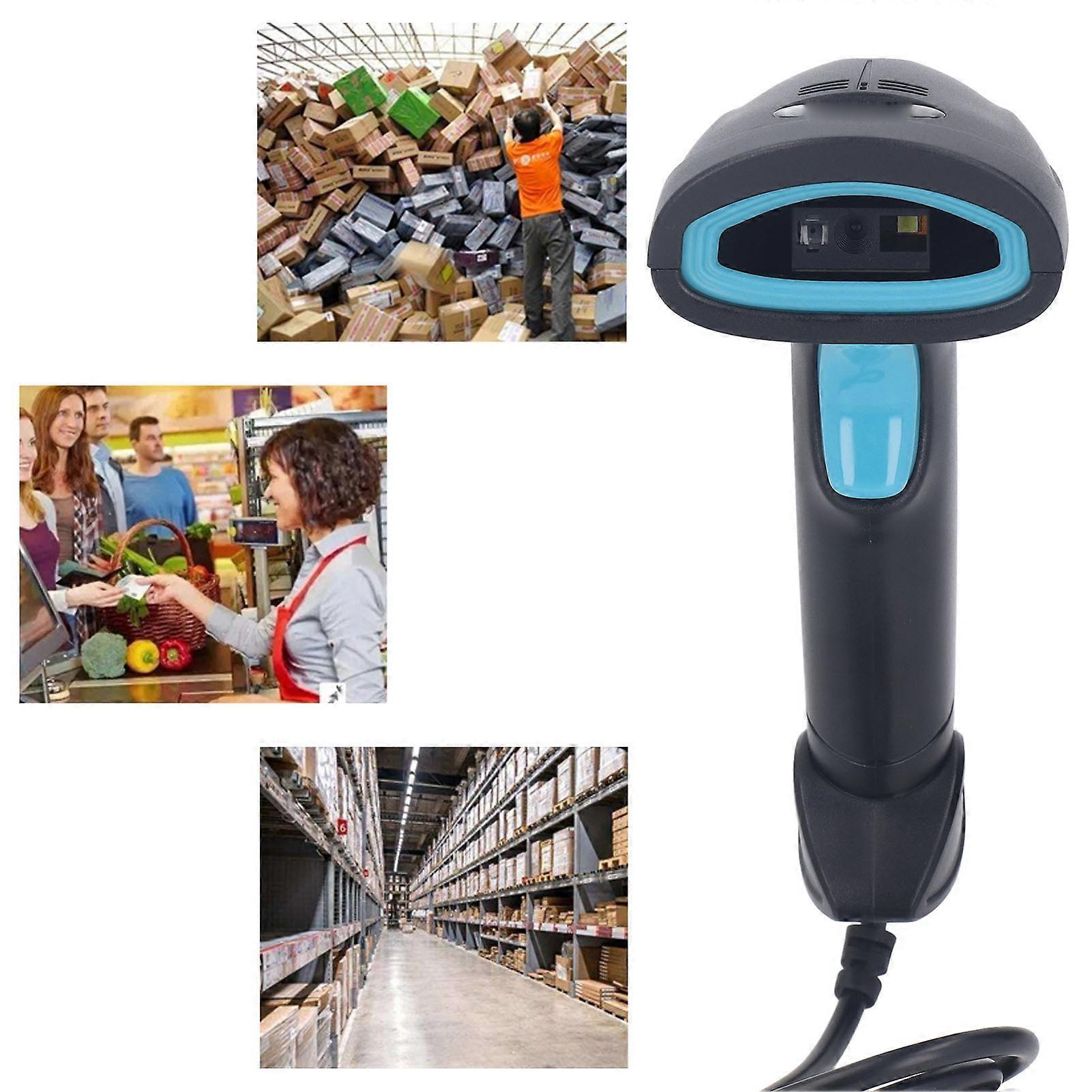 Wired Barcode Scanner High Accuracy Quick Response QR Code Reader with ...