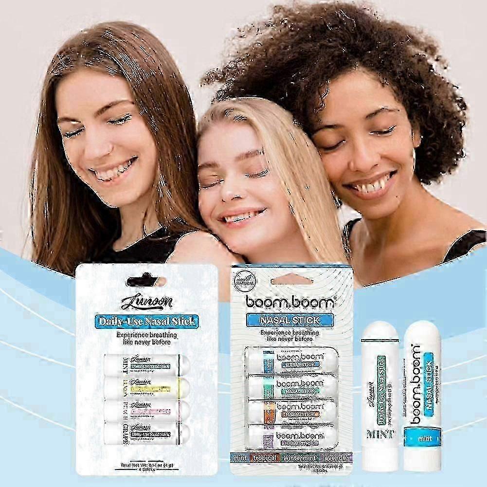 Cujmh Aromatherapy Inhaler Nasal Stick, 4 Pack Essential Oil Stick for ...