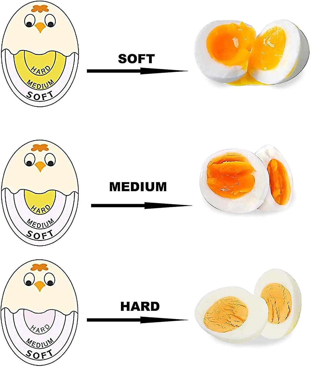 Egg Timer Sensitive Hard Soft Boiled Color Changing Indicator Tells ...