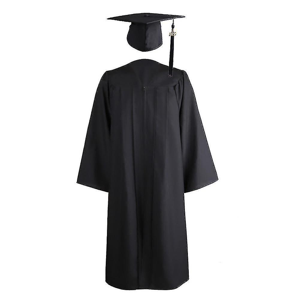 Adult Zip Closure University Academic Graduation Gown Robe Mortarboard ...