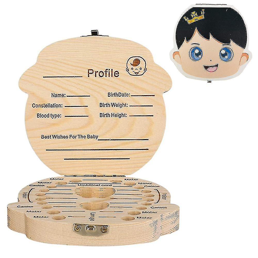 Baby Tooth Box Keepsake For Girls,wooden Tooth Storage And Saver Box ...