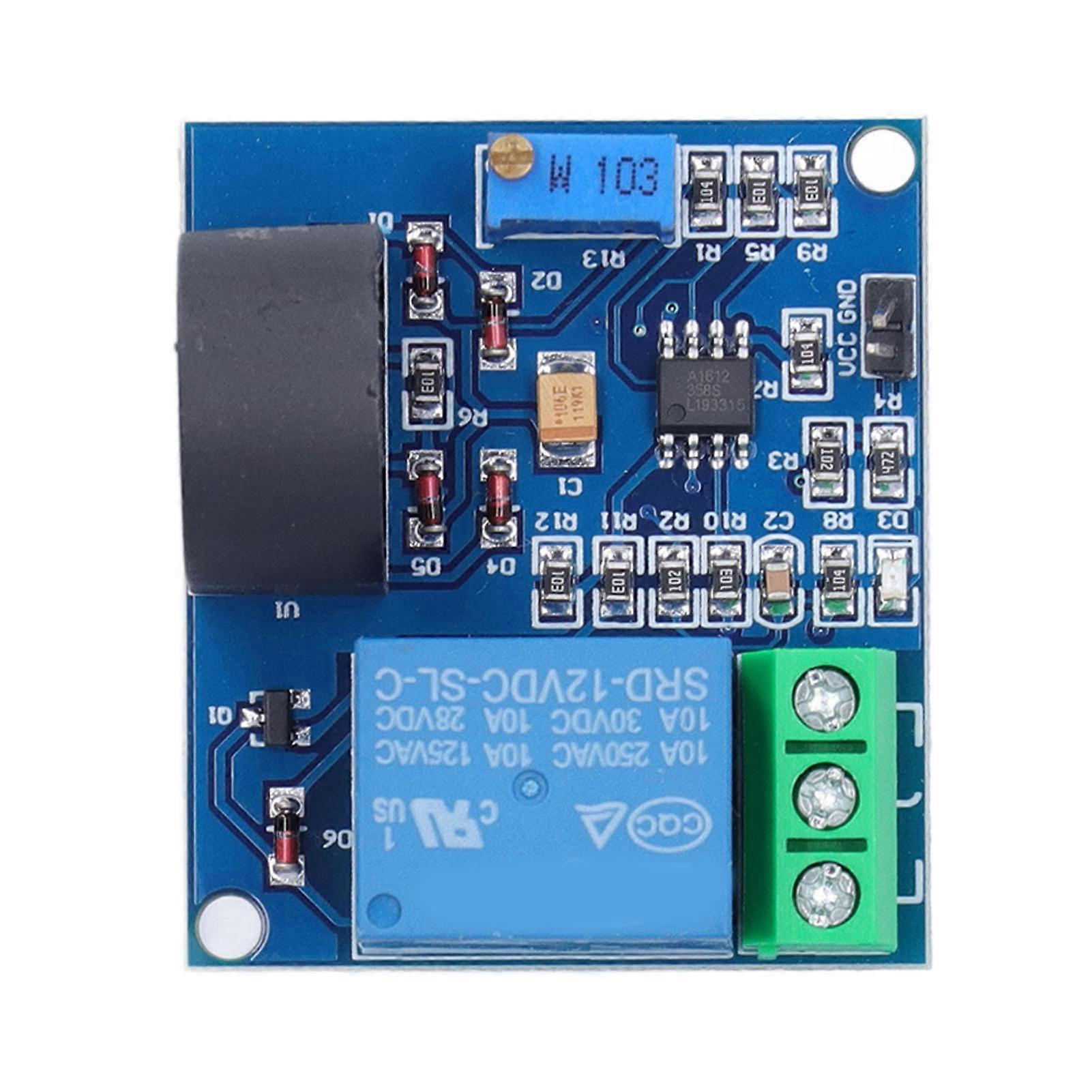 AC Current Detection Sensor Module 12V Relay Protection Module 5A Overcurrent Protection Switch ...