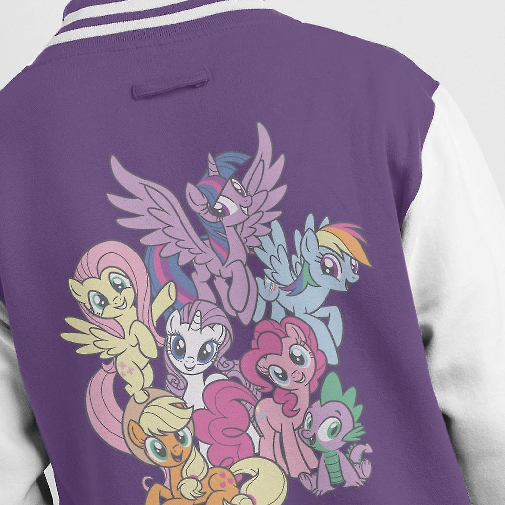 My Little Pony Spike And The Squad Men's Varsity Jacket | Fruugo UK