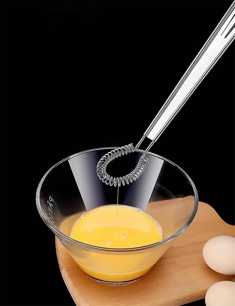 Stainless Steel Whisk Kitchen Manual Egg Beater Mini Spring Coil Egg ...