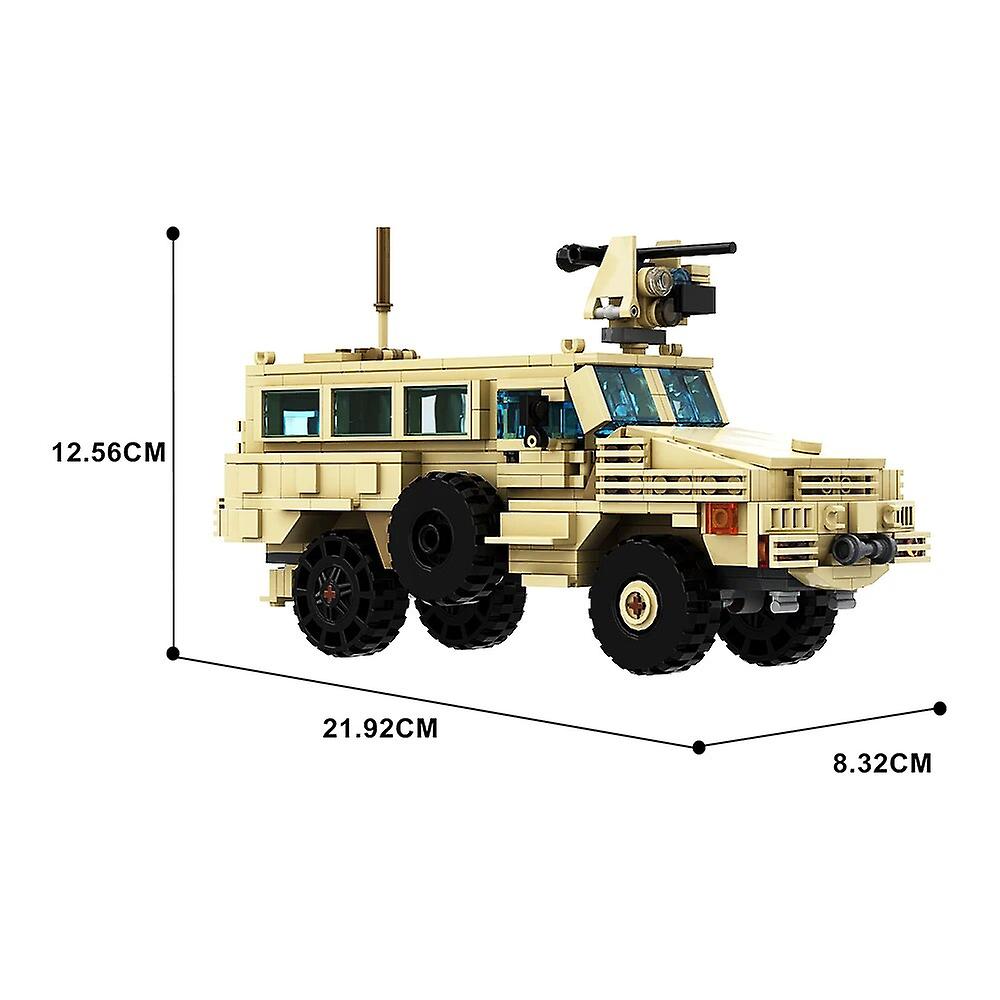 Moc Military Mrap Adults Building Blocks Army Anti Ambush Attack ...