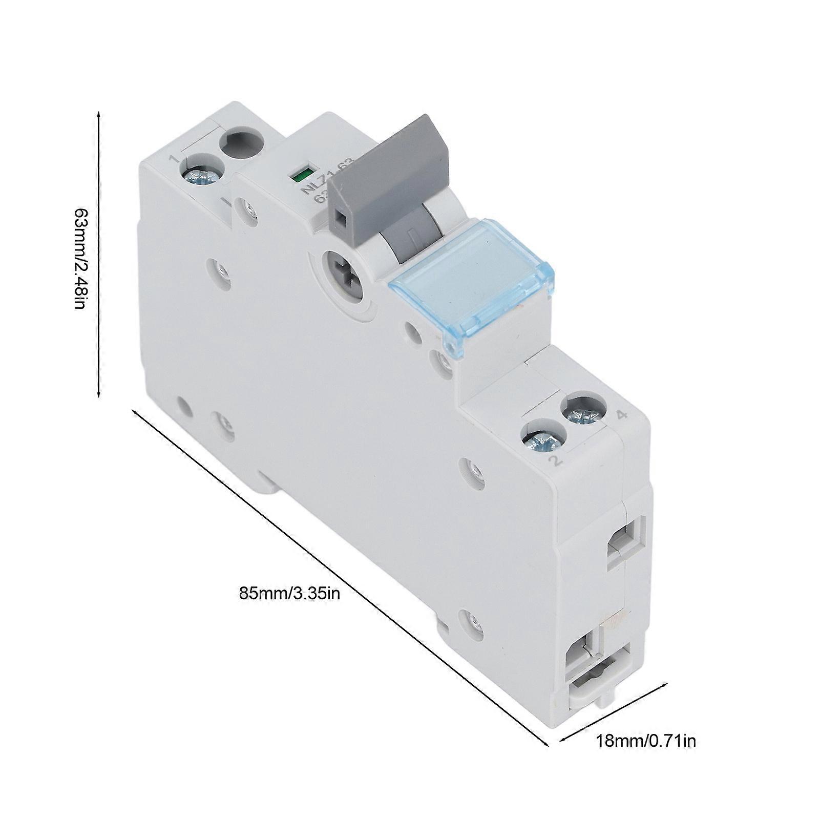 Dual Power Manual Transfer Switch 63A 1P MTS DIN Rail Mount Circuit ...