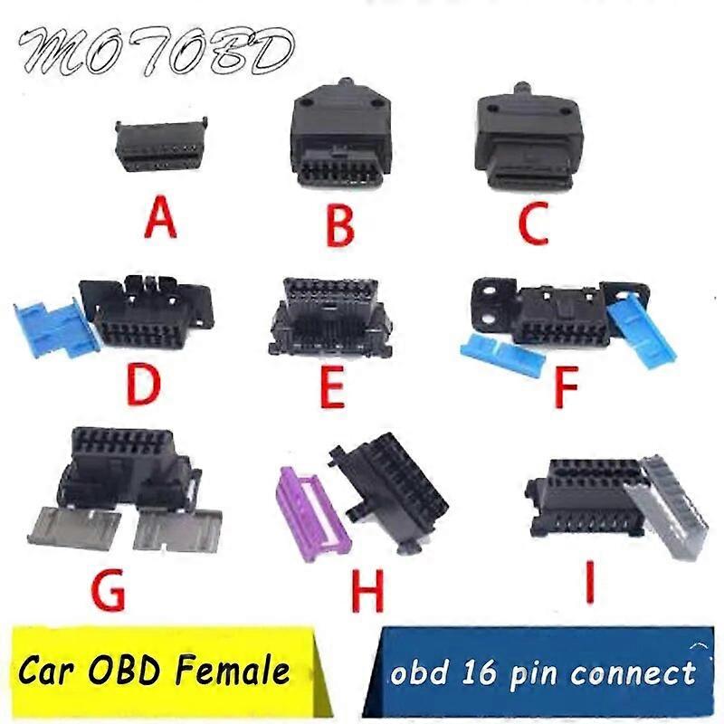 16pin obd2 connector OBD2 OBD 2 16Pin Female angle Connector OBD Female ...