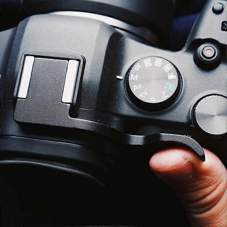 Metal Thumb Rest, Thumb Grip with Leather Sticker, Hot Shoe Cover for ...