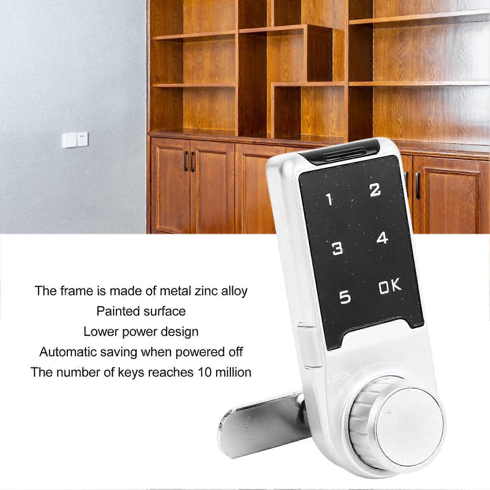 Electronic Cabinet Lock Smart Touch Screen Drawer Password Keypad Lock ...