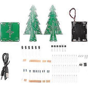 EEQKIT DIY Christmas Trees Soldering Project, 3D Christmas Trees LED ...
