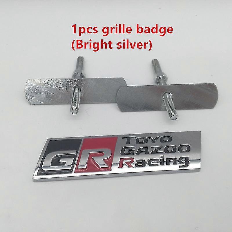 1pcs 3d Metal Gr Gazoo Racing Car Front Grille Emblem Side Fender Rear ...