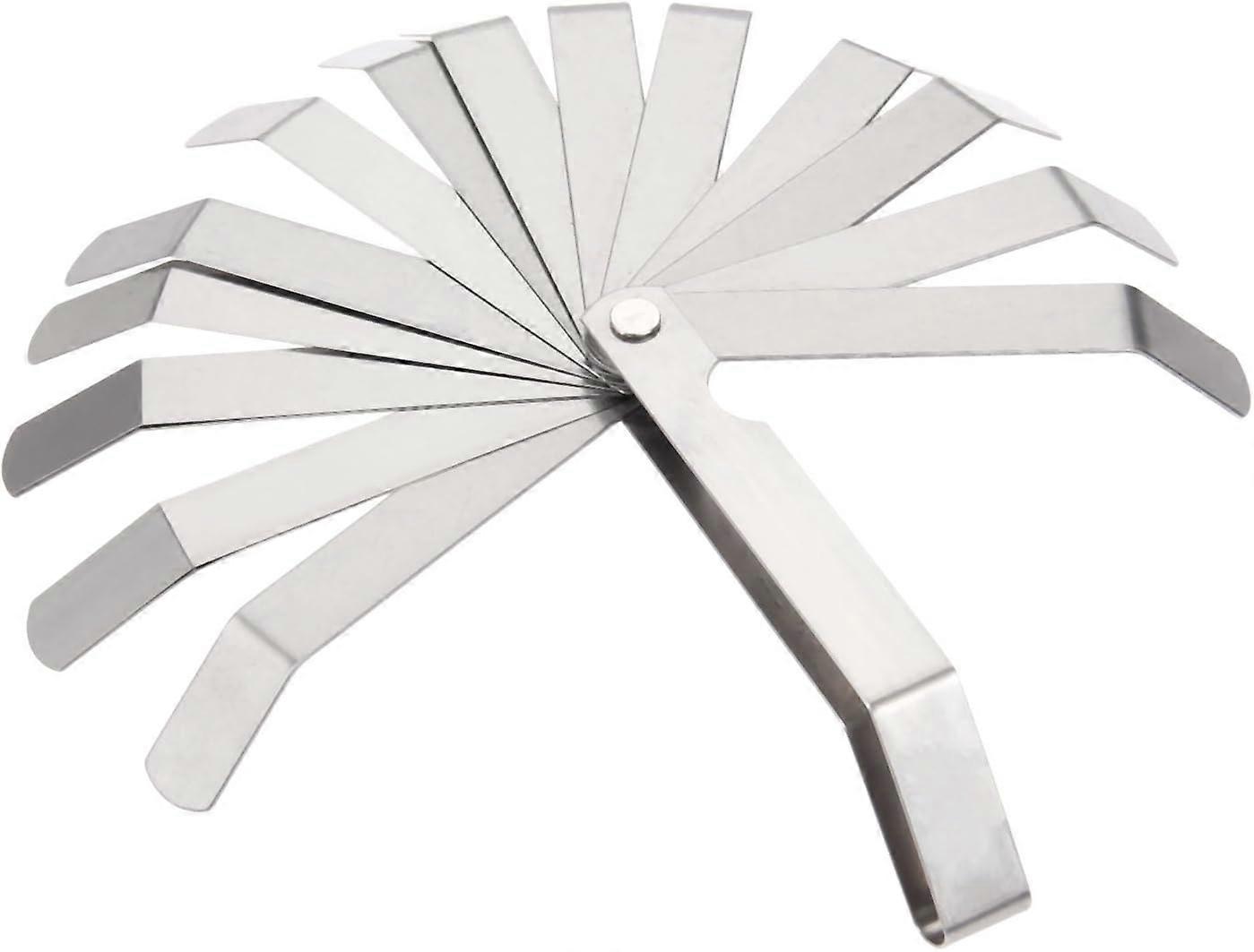 Feeler Gauge 16 Blade Set Marking Metric Imperial Measuring Hand Tool ...